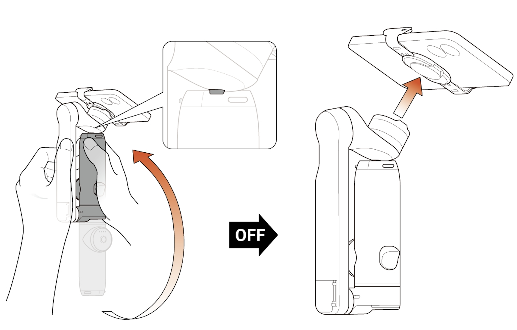 Insta360 flowpro Camera Tutorial-展開と折りたたみ